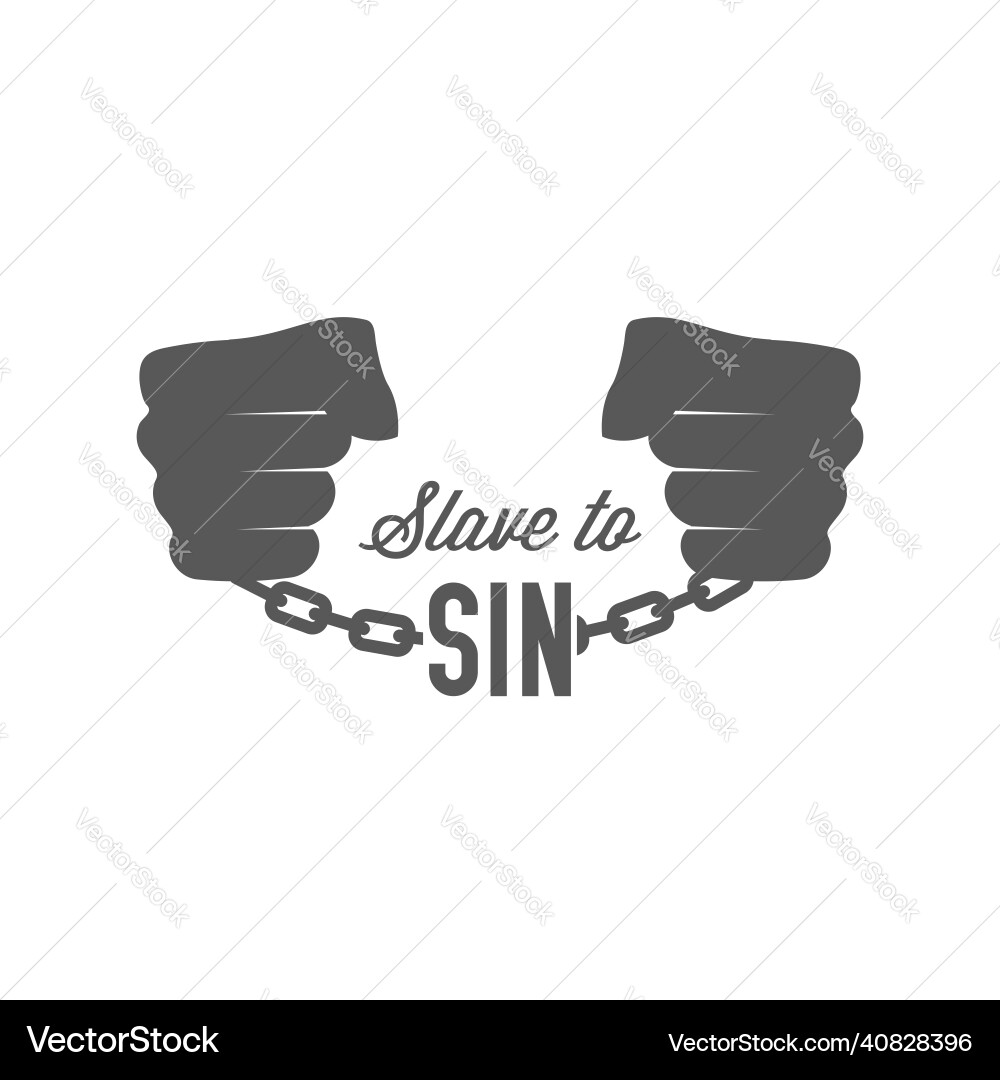 Sin & Chains - Christian Concept Royalty Free Vector