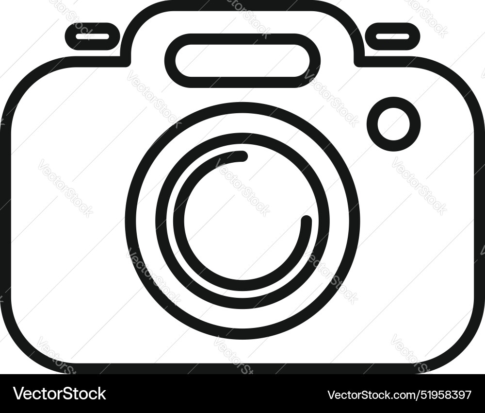 Digital camera icon representing photography Vector Image