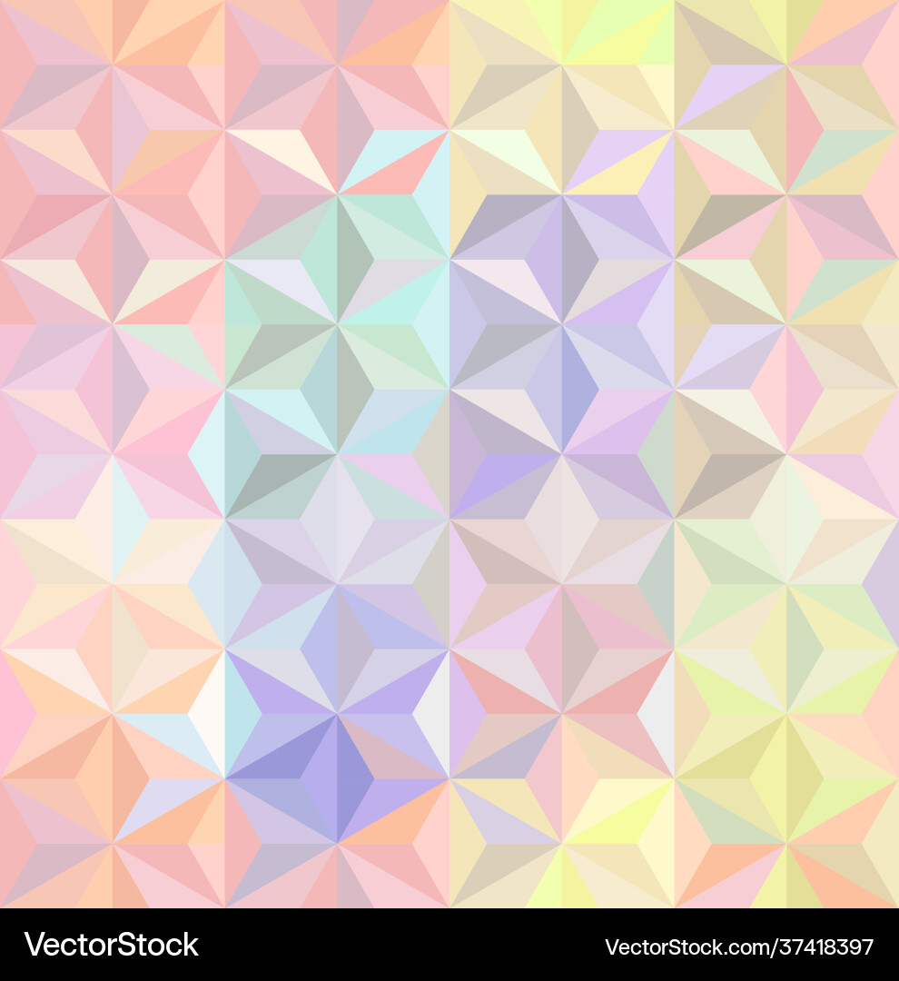 Iridescent Pastel Geometric Triangles Royalty Free Vector