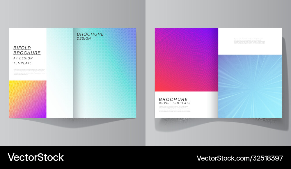 Layout two a4 format modern cover Royalty Free Vector Image
