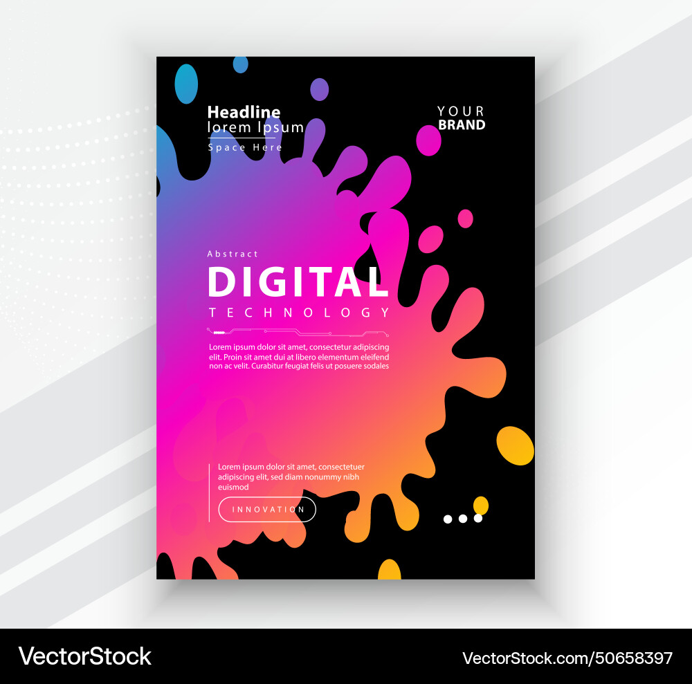 Poster brochure cover banner presentation layout Vector Image
