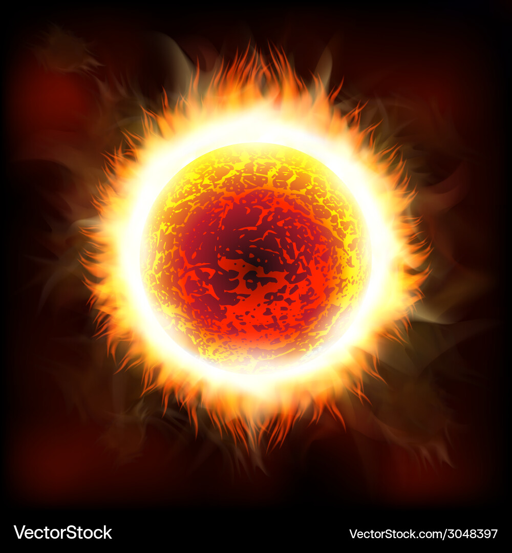 Solar Flare Background Royalty Free Vector Image