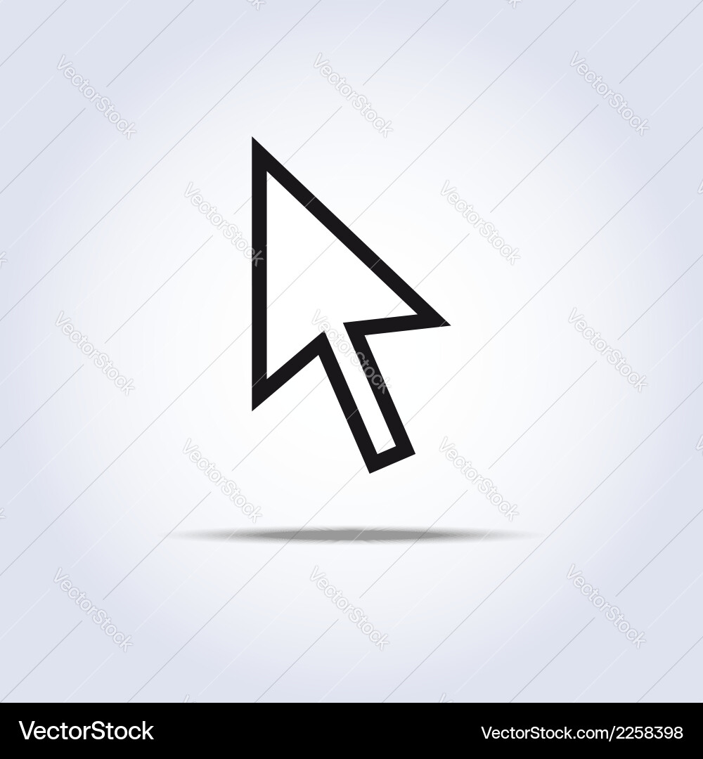 Arrow cursor Royalty Free Vector Image - VectorStock