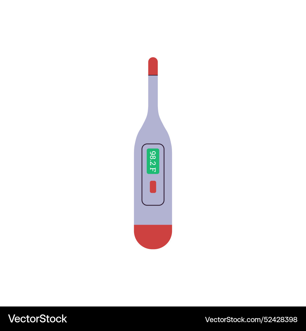 Electronic thermometer for accurate temperature Vector Image