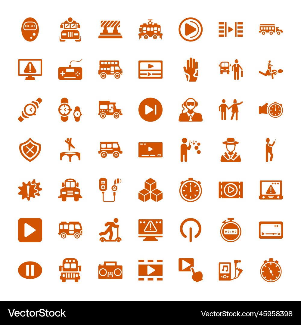 Stop icons Royalty Free Vector Image - VectorStock