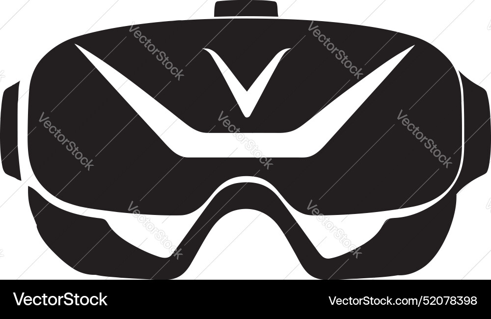 Techno vision virtual reality graphics emblem Vector Image