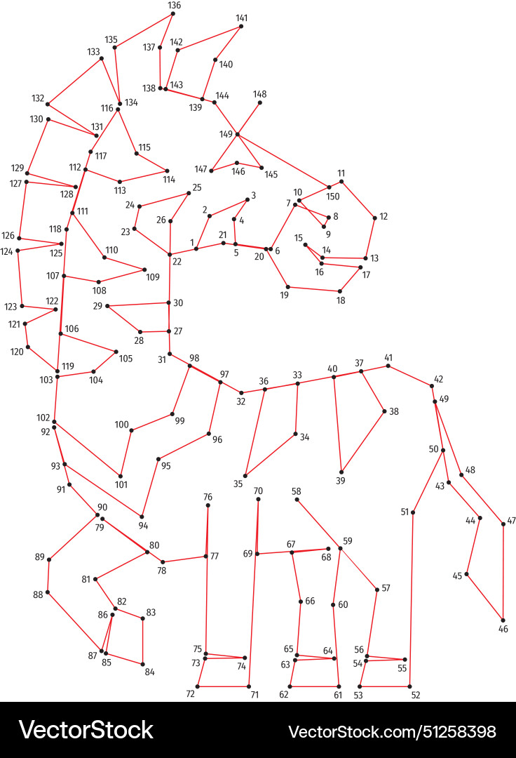 Zebra looks back Royalty Free Vector Image - VectorStock