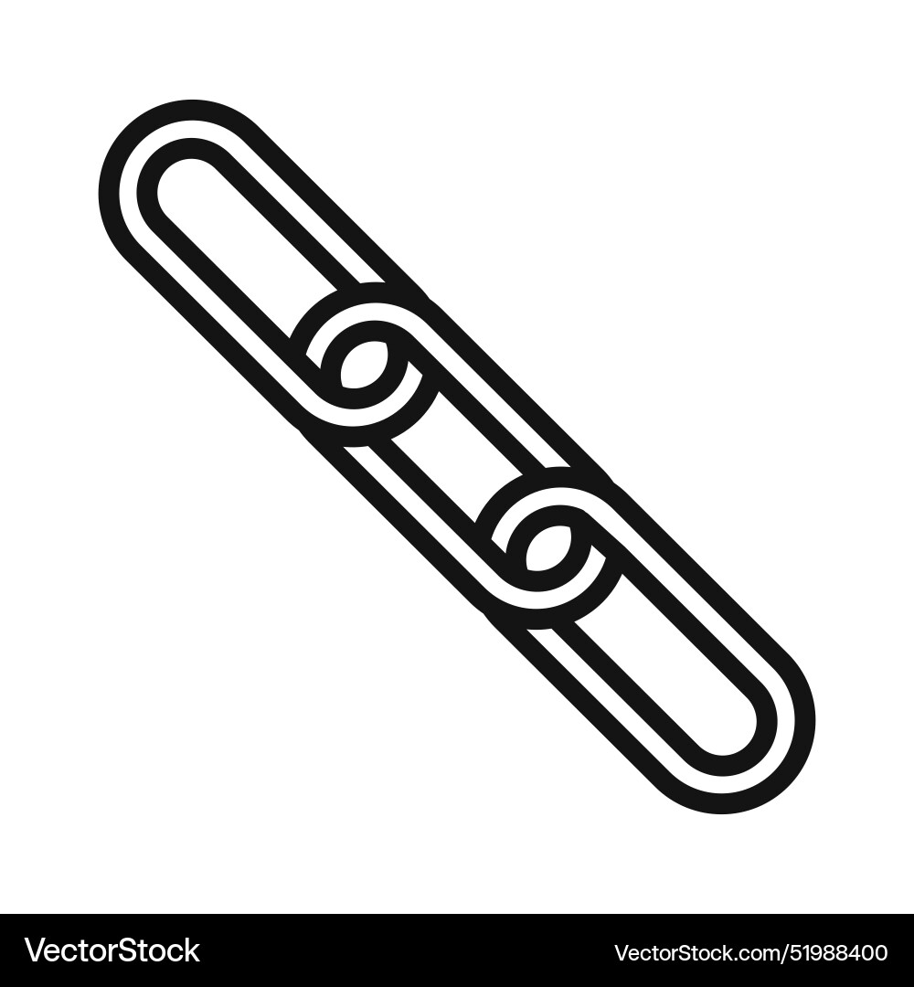 Link chain icon mark in filled style Royalty Free Vector