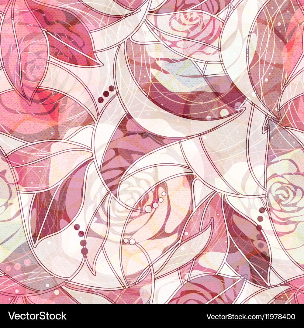 Roses pattern Royalty Free Vector Image - VectorStock