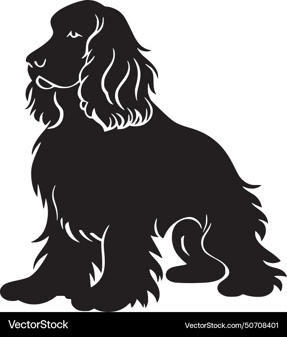 Cocker spaniel - high quality logo ideal Vector Image