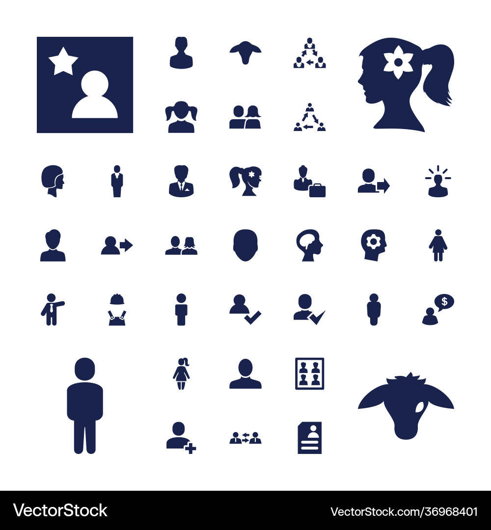 Profile icons Royalty Free Vector Image - VectorStock