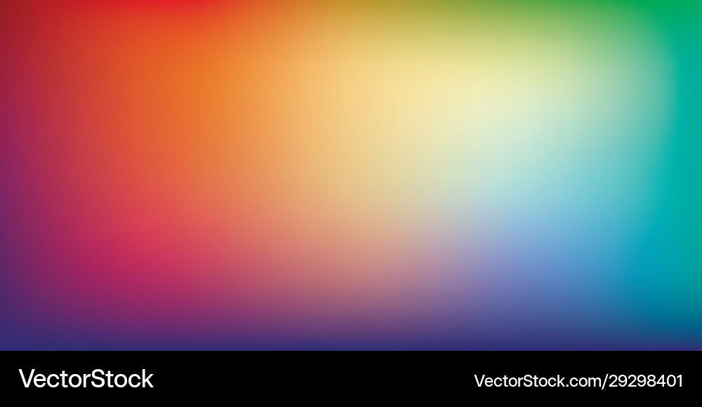 Rainbow gradient mesh blurred background Vector Image