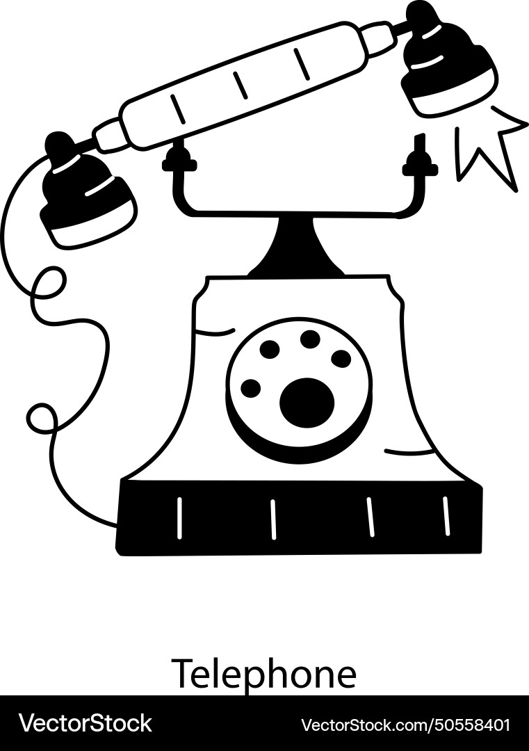 Telephone Royalty Free Vector Image - VectorStock