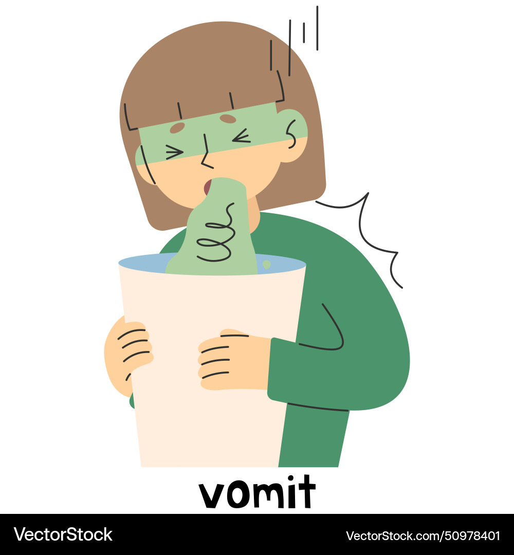 Vomit 5 Royalty Free Vector Image - VectorStock