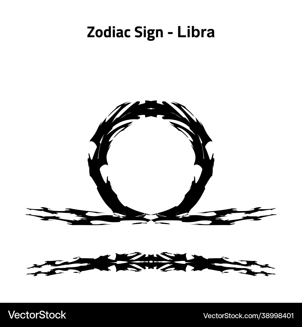 Zodiac sign libra Royalty Free Vector Image - VectorStock