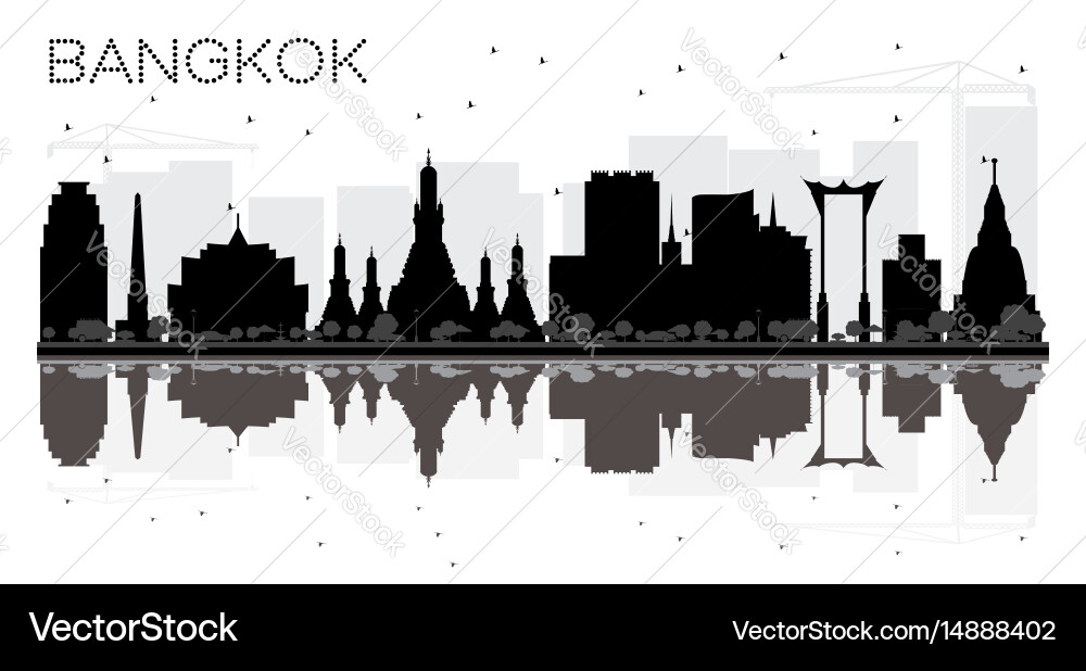 Bangkok City Silhouette Royalty Free Vector Image