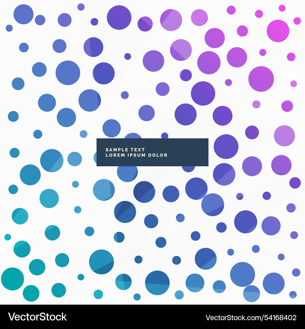 Colorful abstract dots pattern background Vector Image