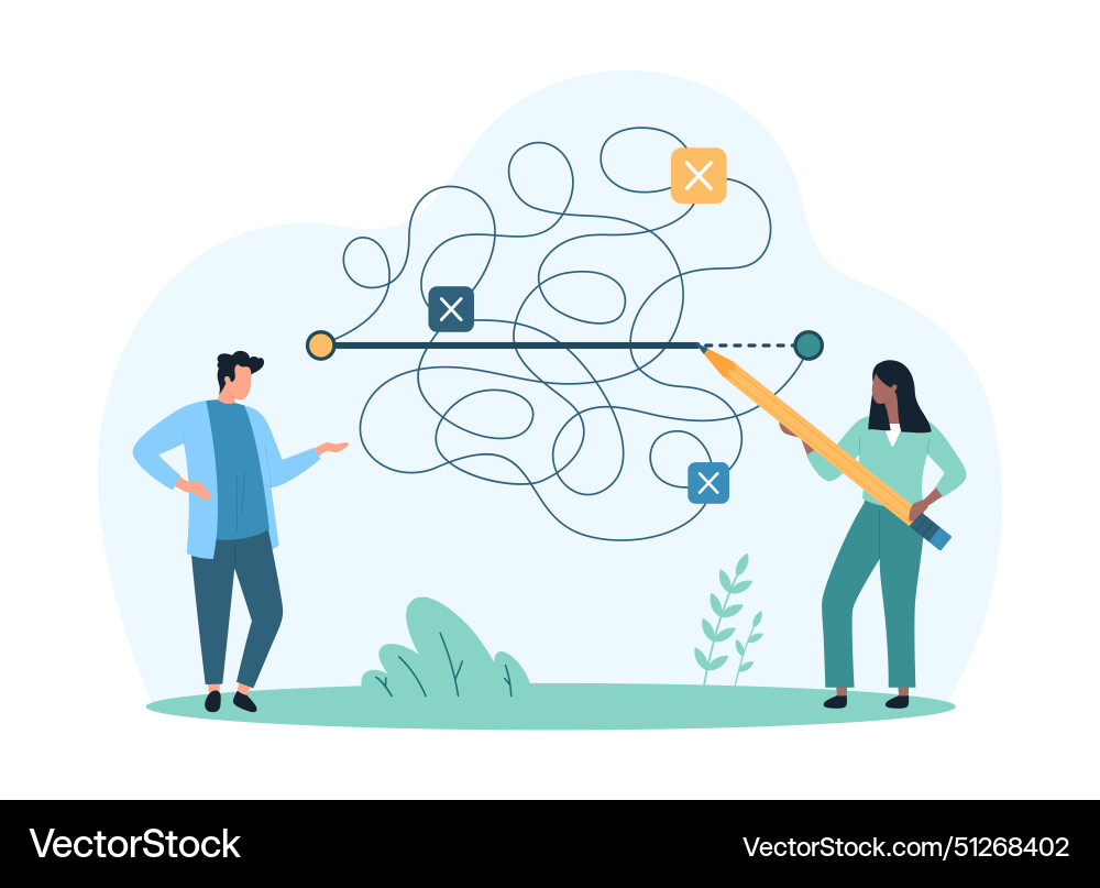 Easy and shortcut way to solve problem tiny Vector Image Easy and shortcut way to solve problem tiny Vector Image
