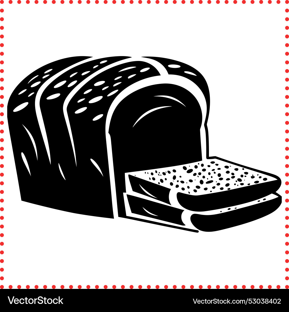 Freshly baked bread icons assorted silhouettes Vector Image