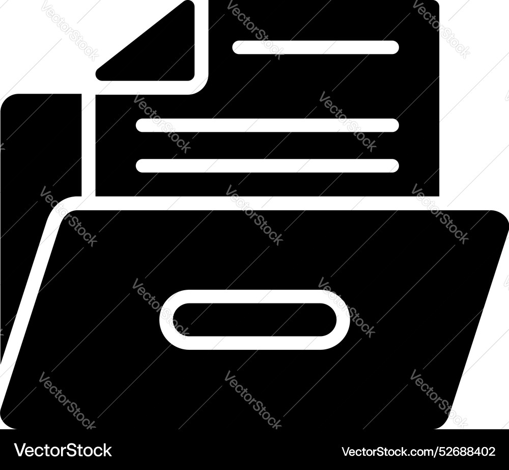Ordner Icon Lizenzfreies Vektorbild - VectorStock