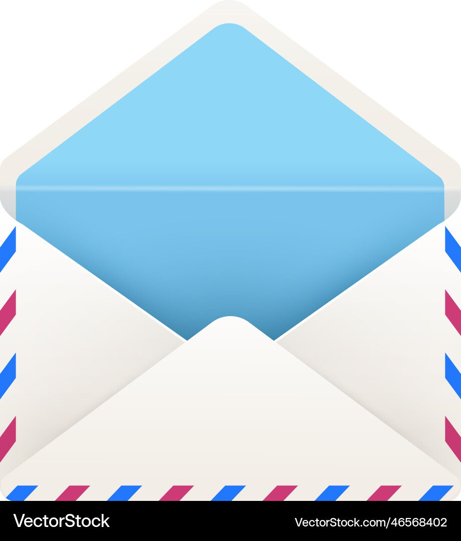 Realistic envelope Royalty Free Vector Image - VectorStock
