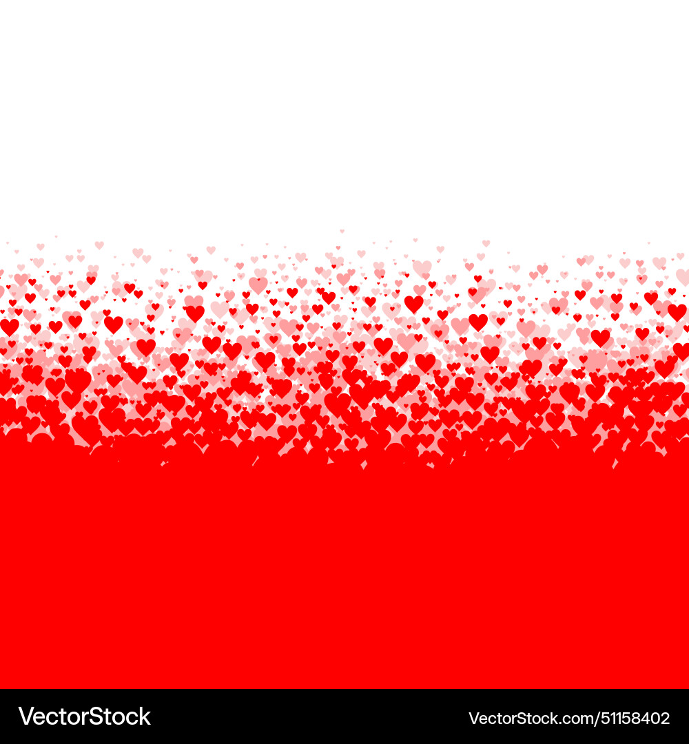 Red frame with hearts Royalty Free Vector Image