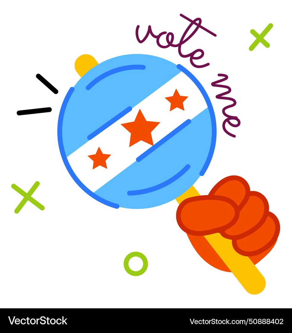 Vote placard Royalty Free Vector Image - VectorStock