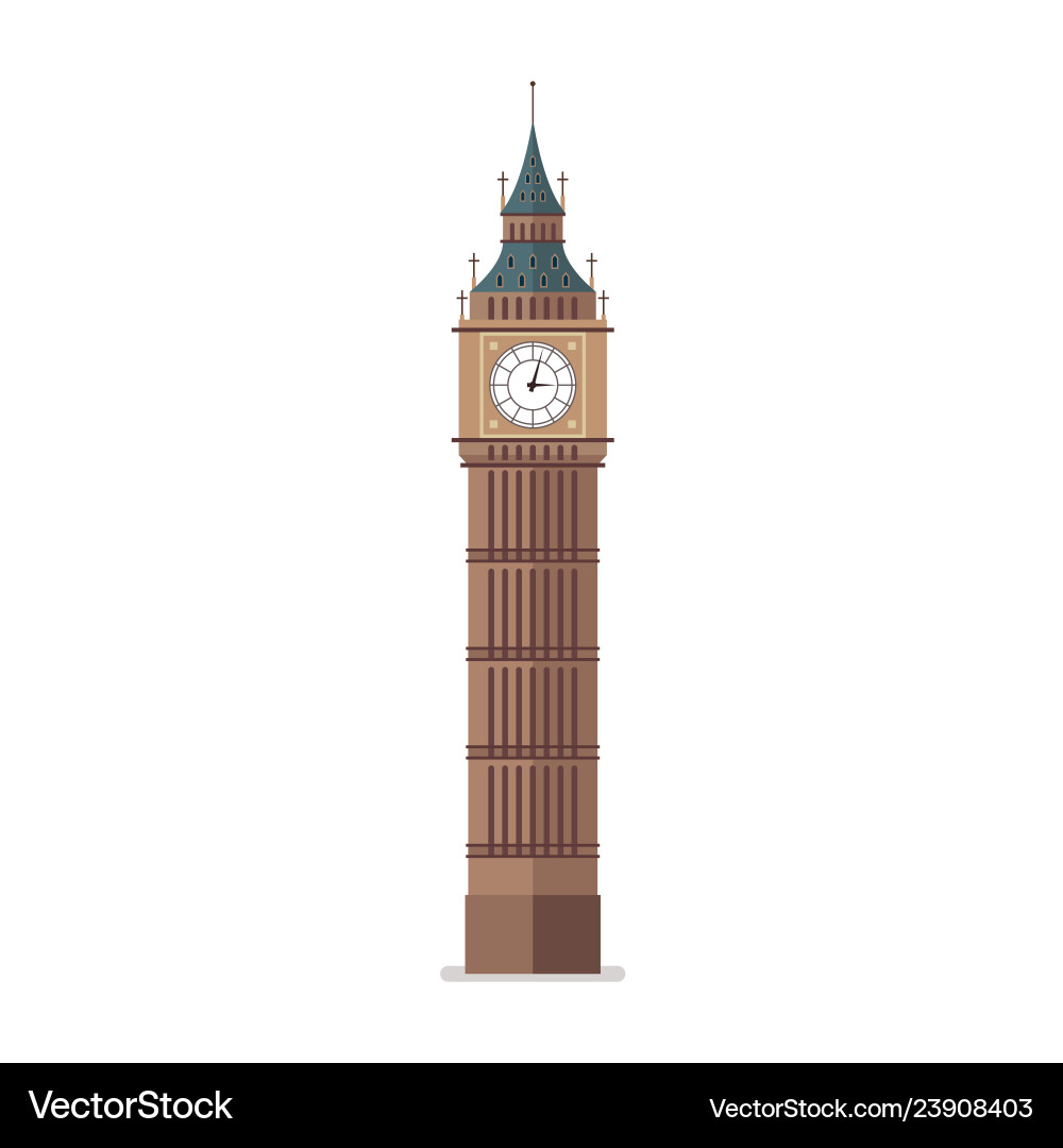 Big ben Royalty Free Vector Image - VectorStock