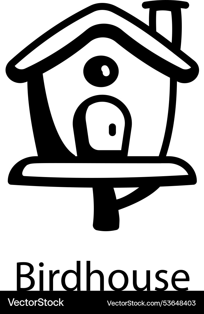 Birdhouse Royalty Free Vector Image - VectorStock