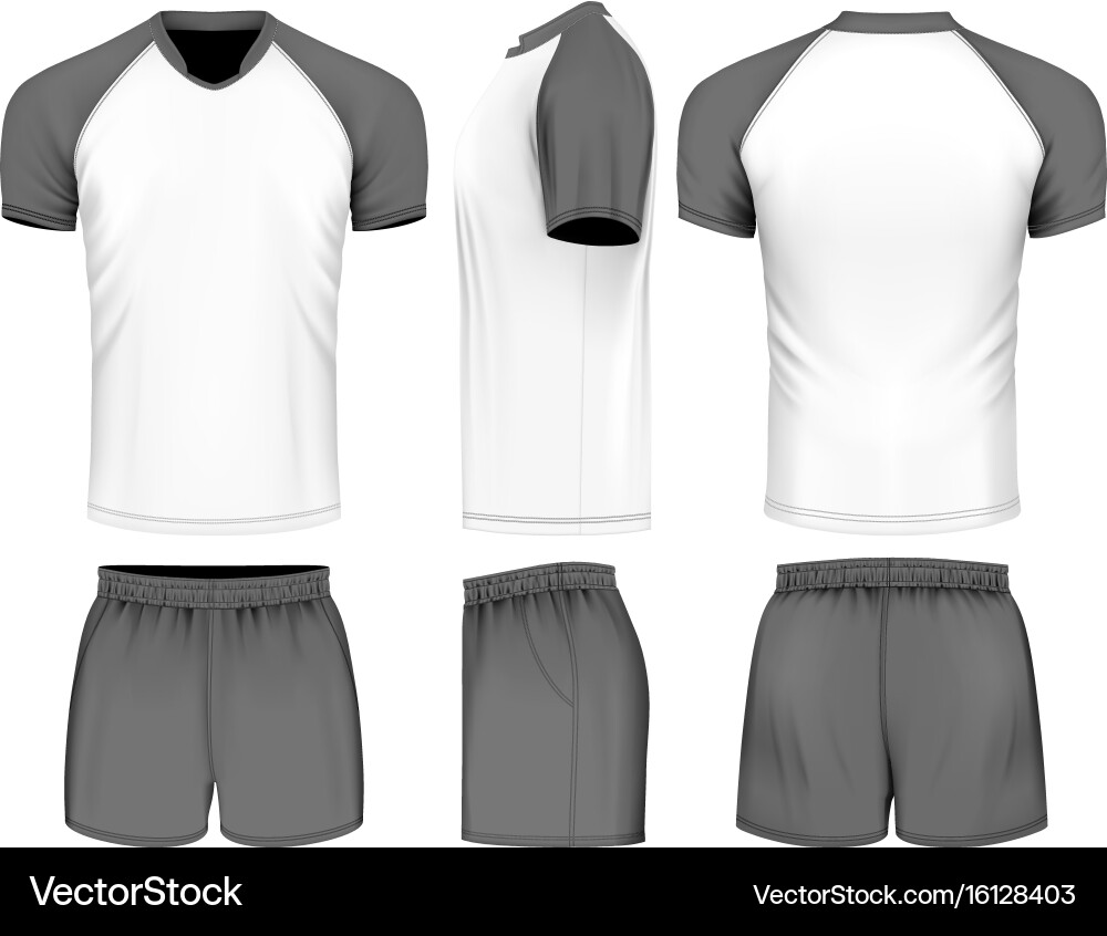 Rugby uniform jersey Royalty Free Vector Image