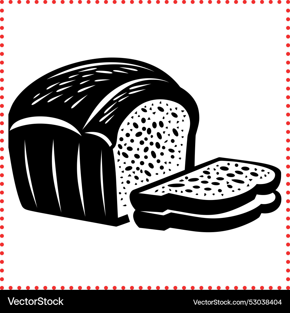 European bread silhouette collection authentic Vector Image