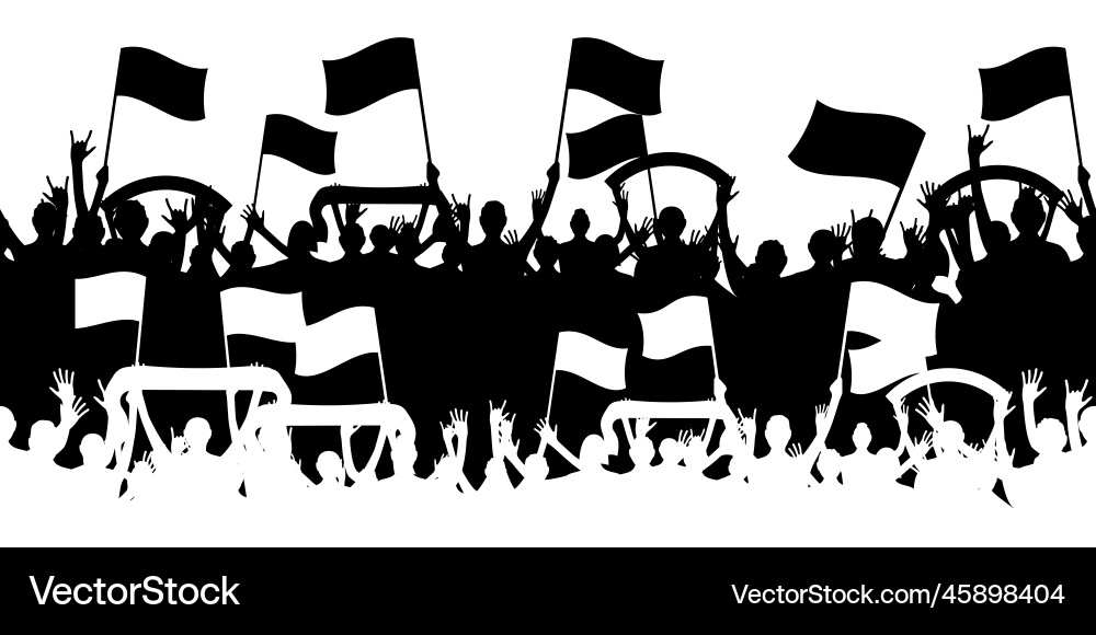 Stadium fans celebration friends crowd men Vector Image