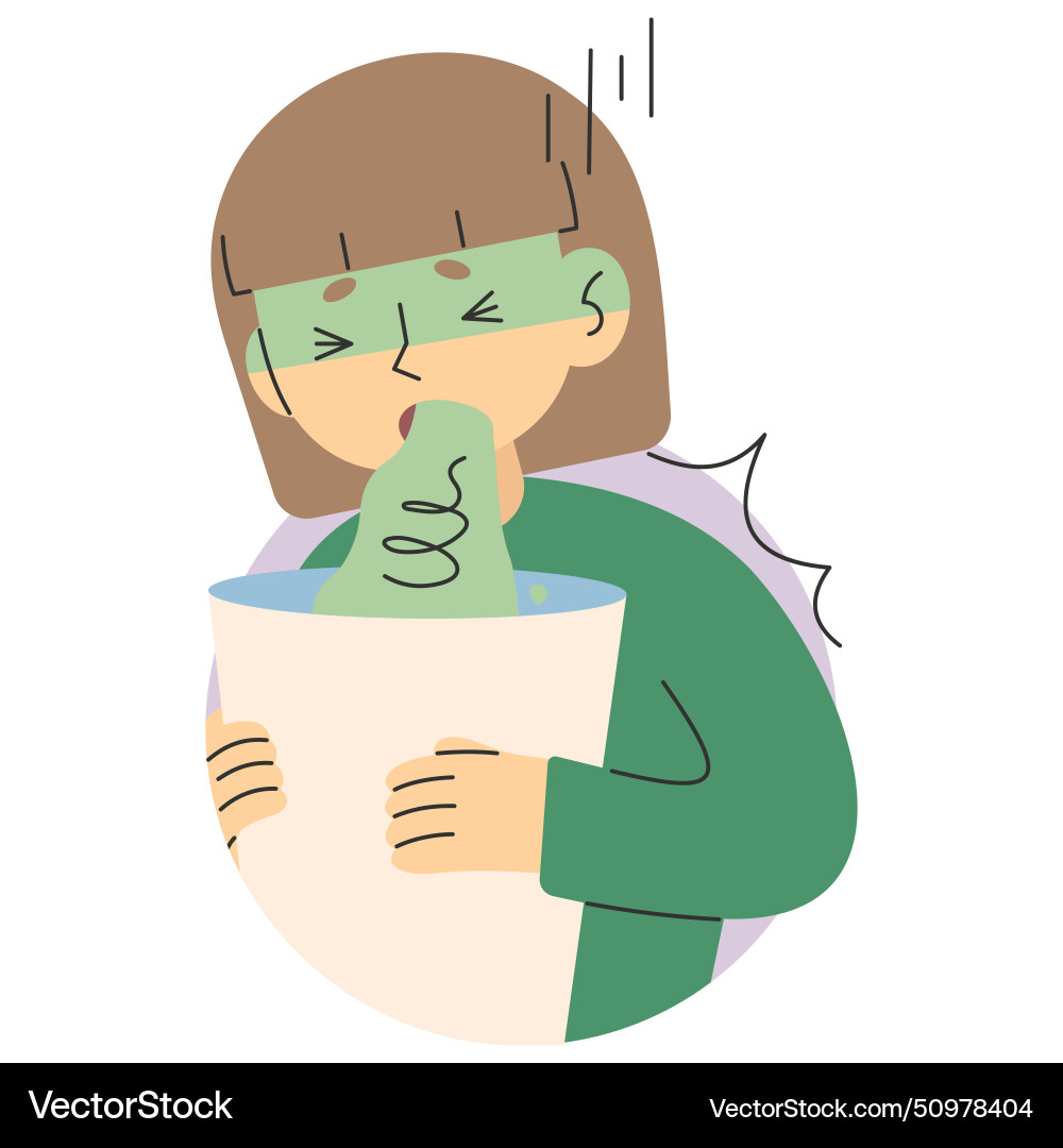 Vomit 8 Royalty Free Vector Image - VectorStock