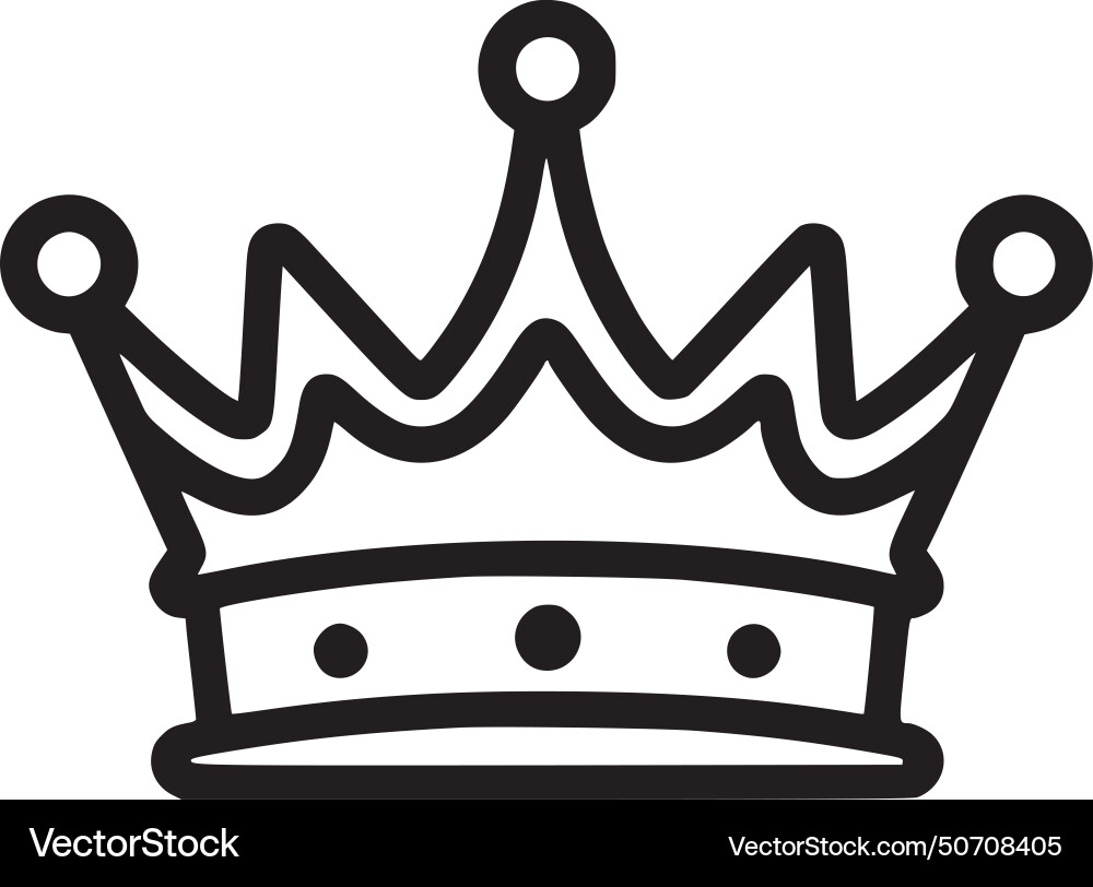 Coronation - minimalist and flat logo Royalty Free Vector