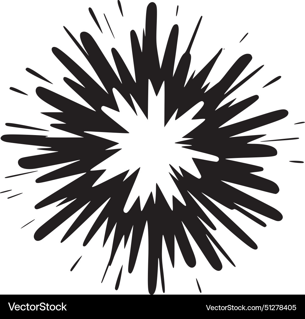Explosion - minimalist and flat logo Royalty Free Vector