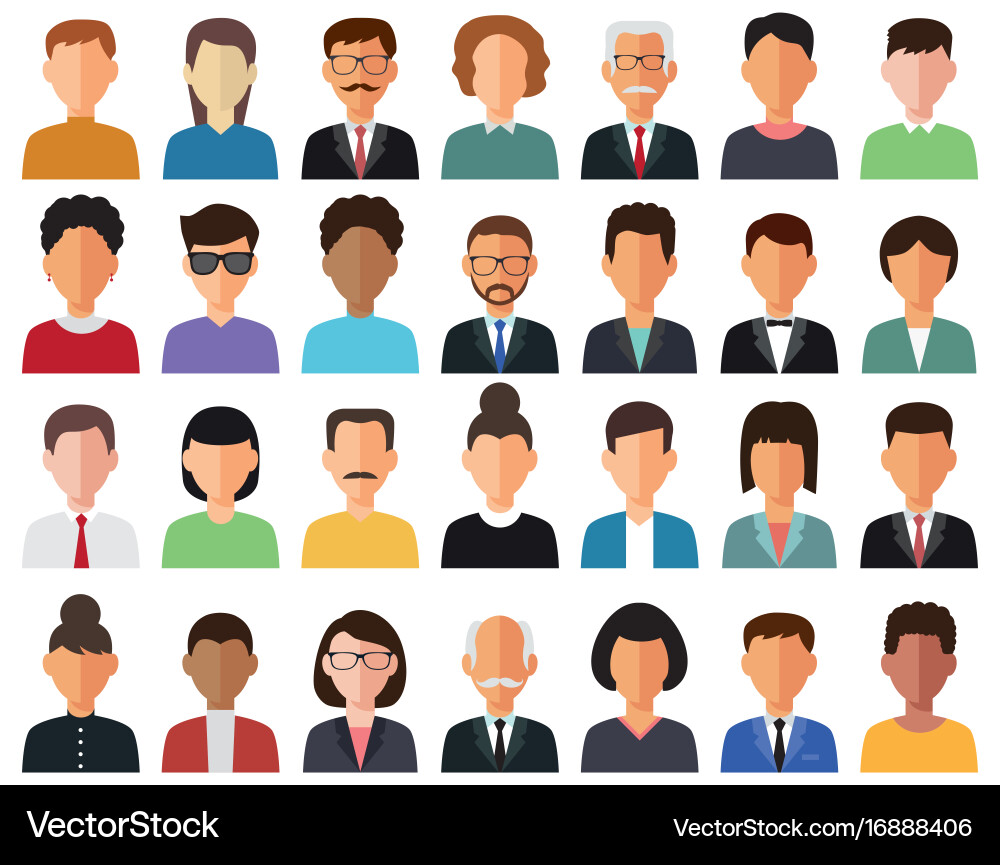 Business men and women Royalty Free Vector Image