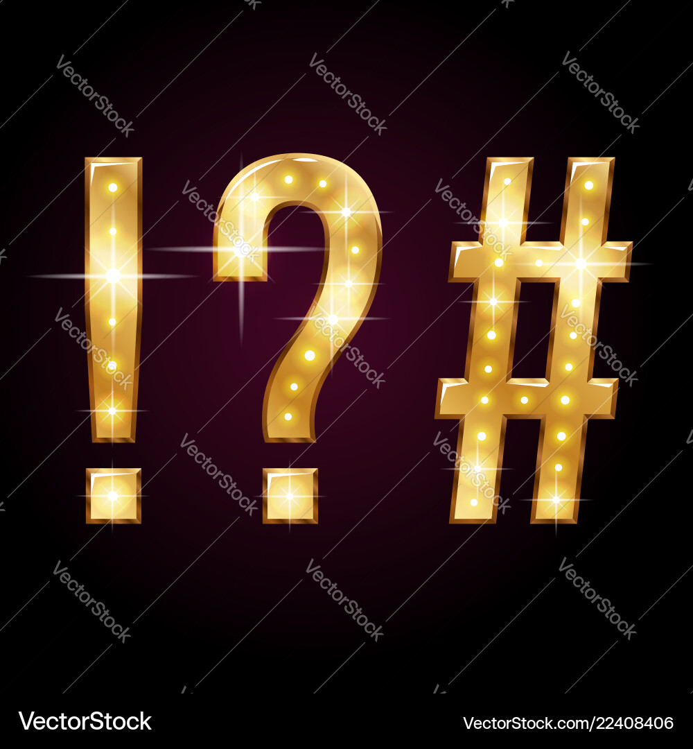 Symbols of exclamation mark Royalty Free Vector Image