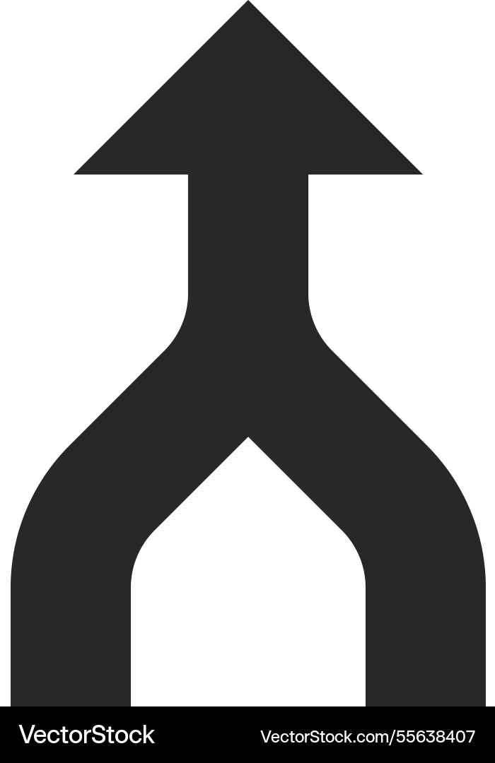 Arrow flat web icon concept Royalty Free Vector Image