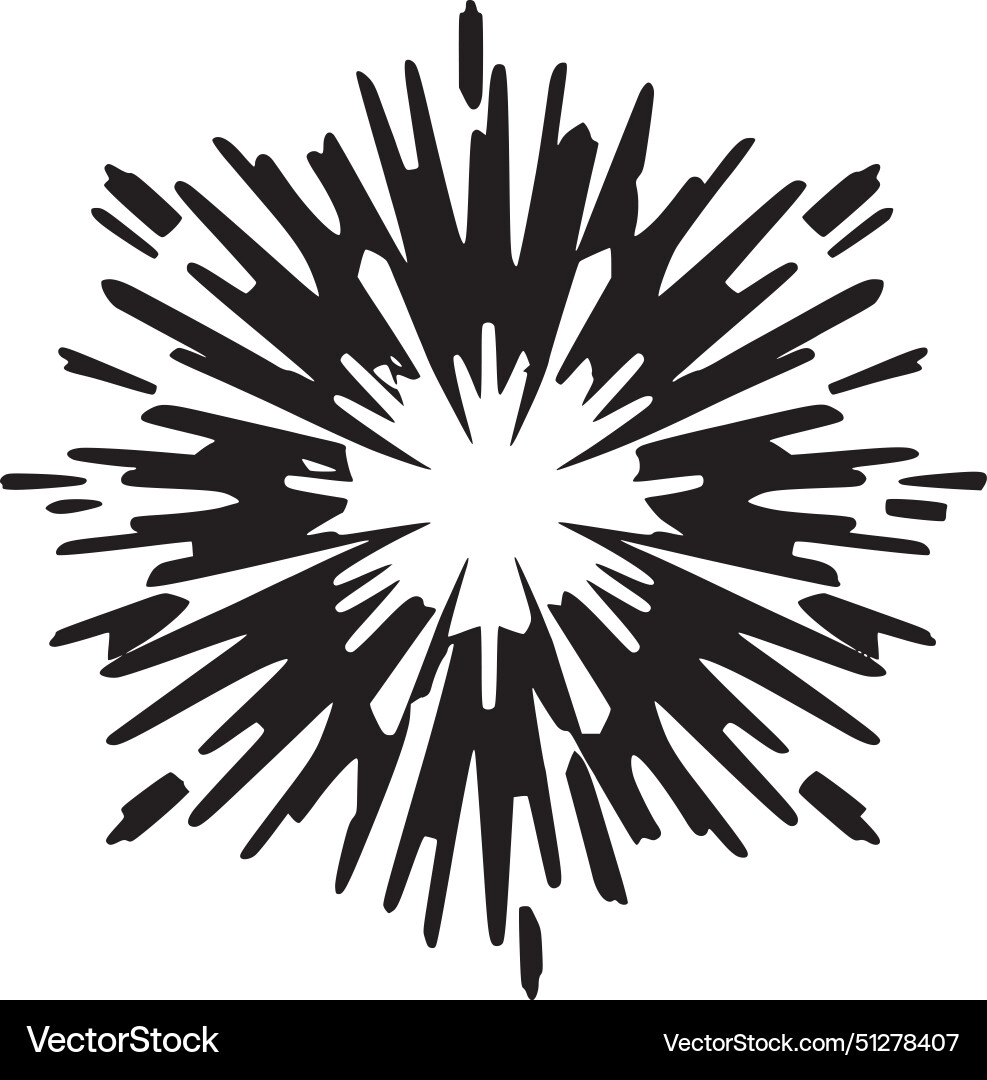 Explosion - high quality logo ideal for t-shirt Vector Image