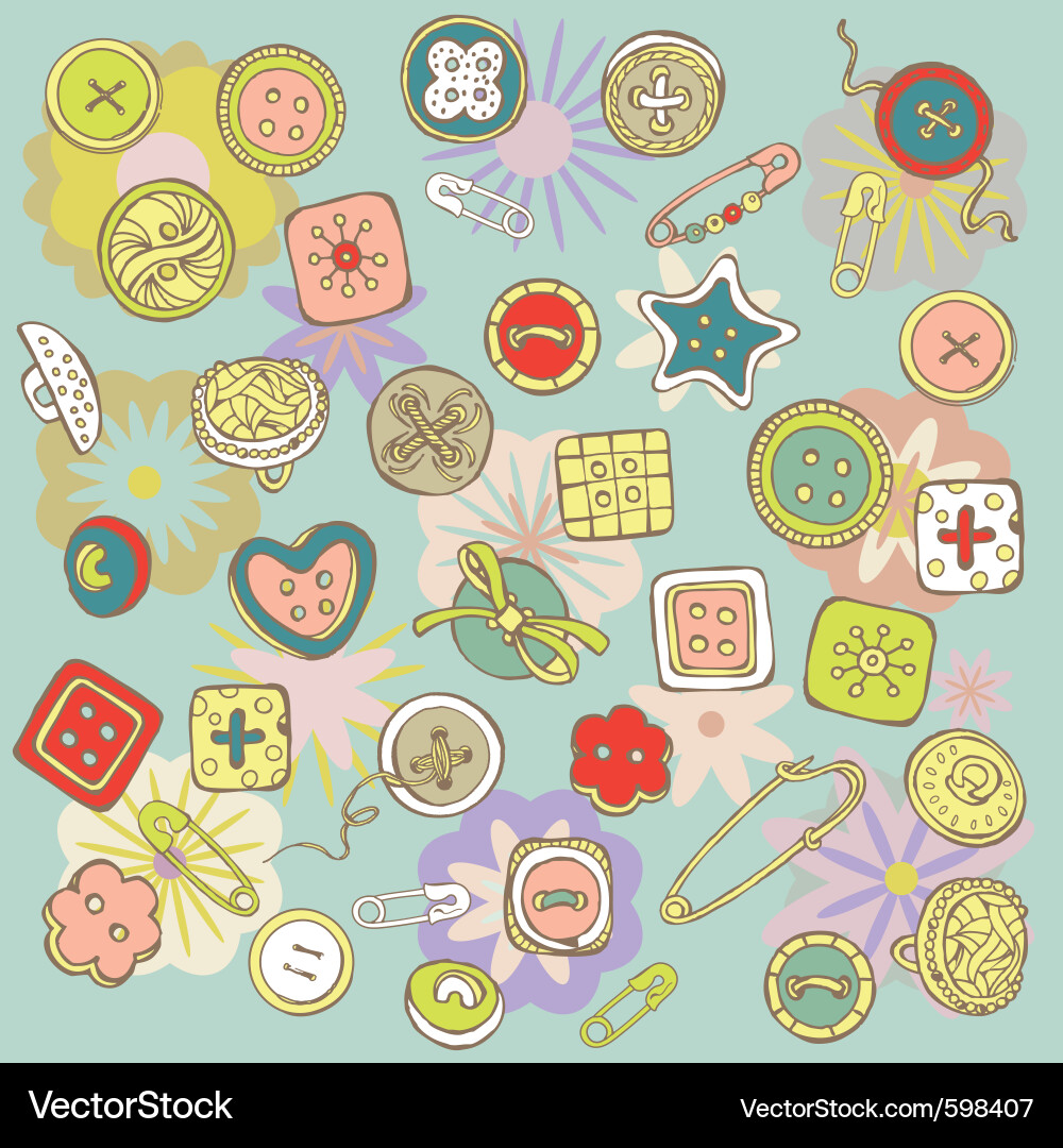 Patterned Fabric Sketch Background Royalty Free Vector Image