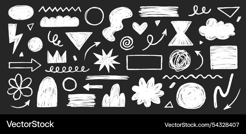 Pencil crayon brush line stroke Royalty Free Vector Image