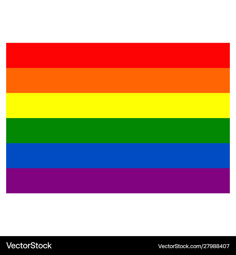 Rainbow Pride Flag Royalty Free Vector Image - VectorStock