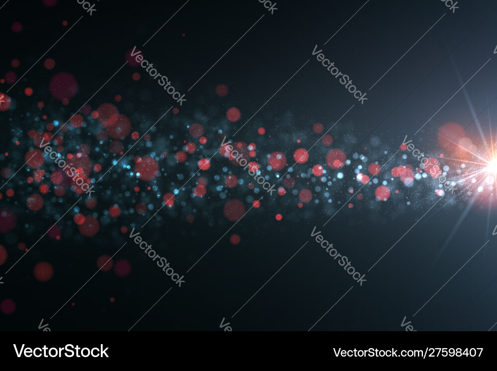 Sparkling light effects lens flare and particles Vector Image