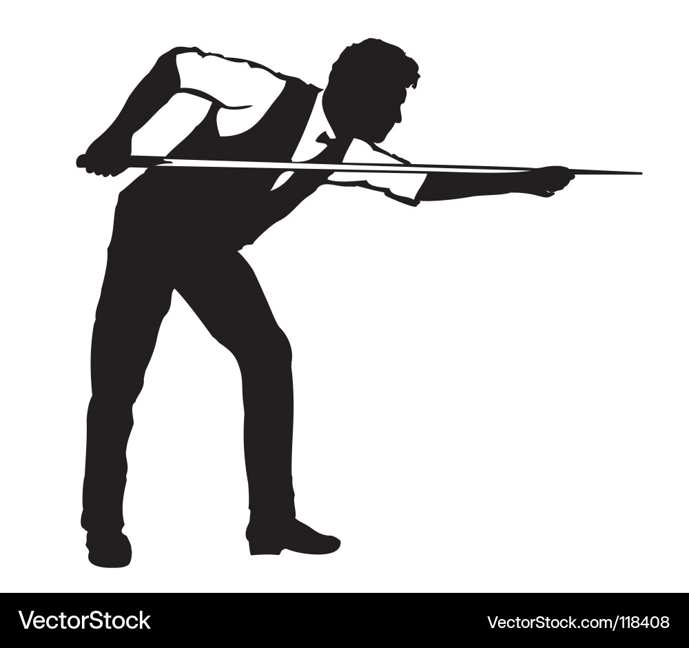 Billiards player Royalty Free Vector Image - VectorStock