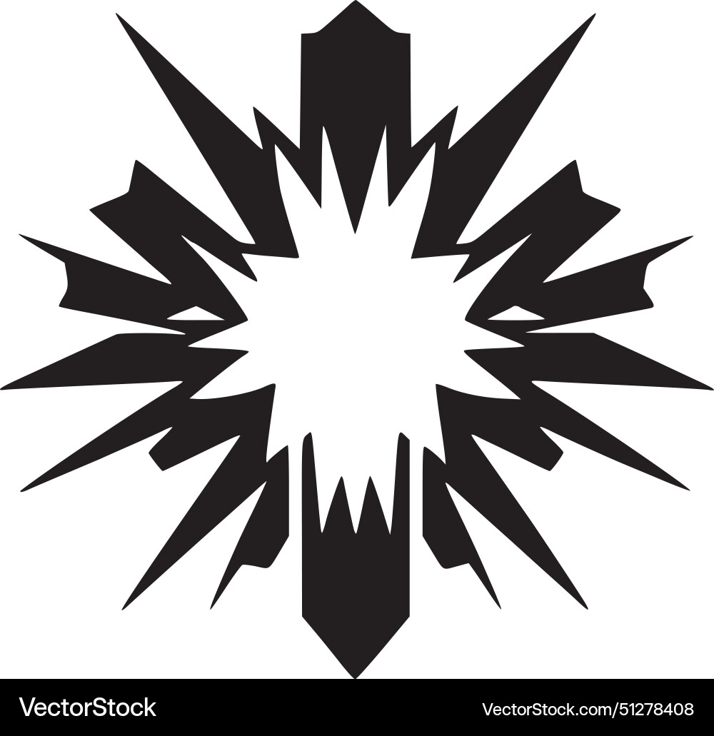 Explosion - high quality logo ideal for t-shirt Vector Image