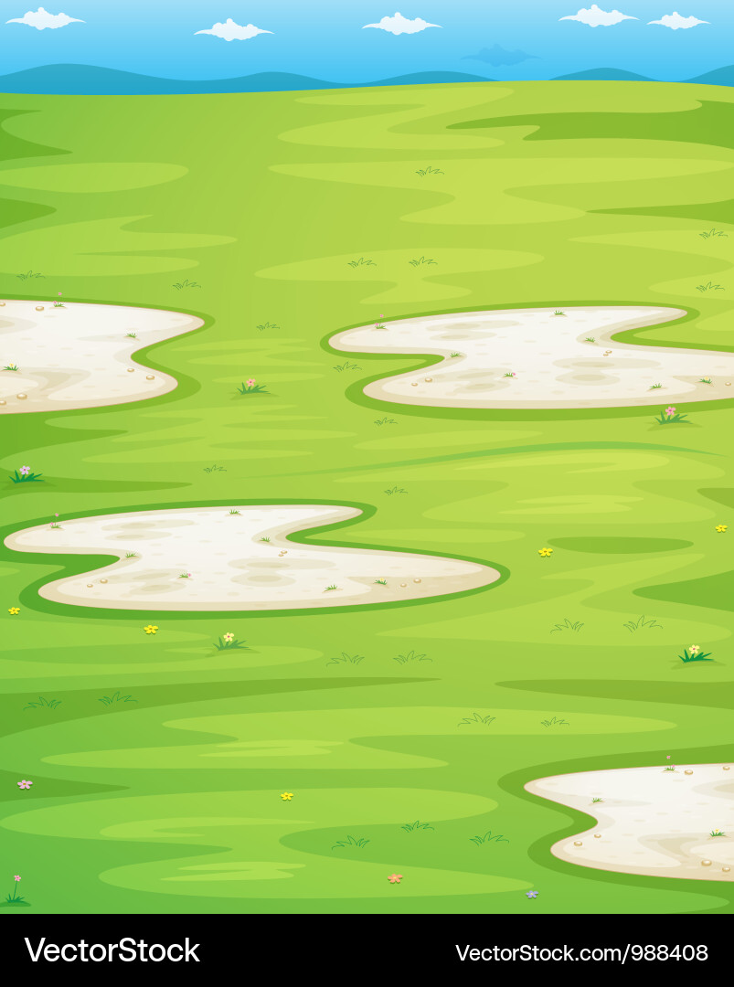 Grass field Royalty Free Vector Image - VectorStock