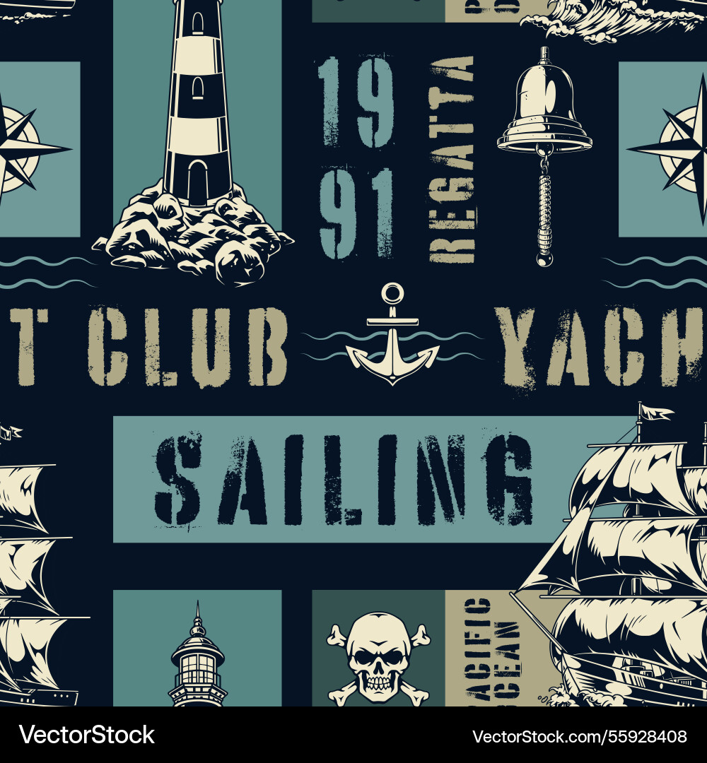 Sailing regatta art inspired by nautical themes Vector Image