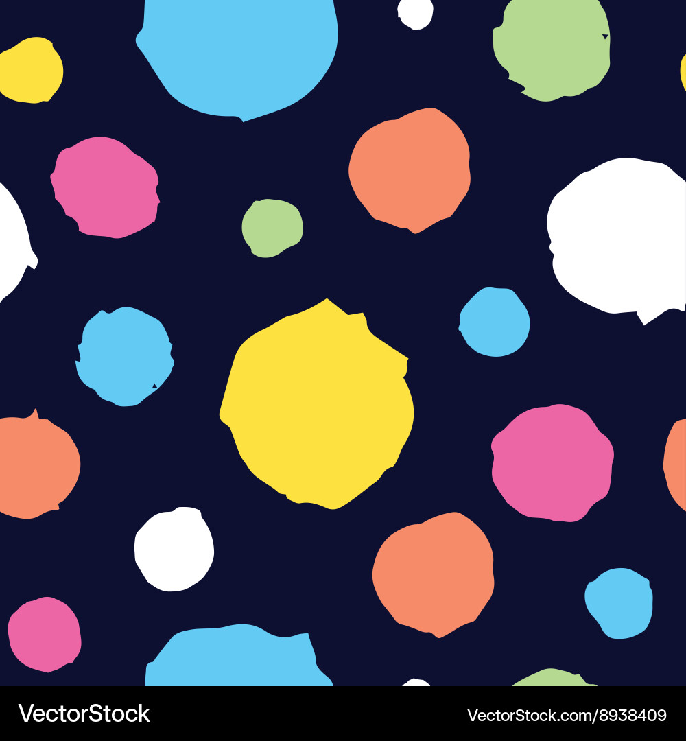 Abstract hand drawn dots seamless pattern Vector Image