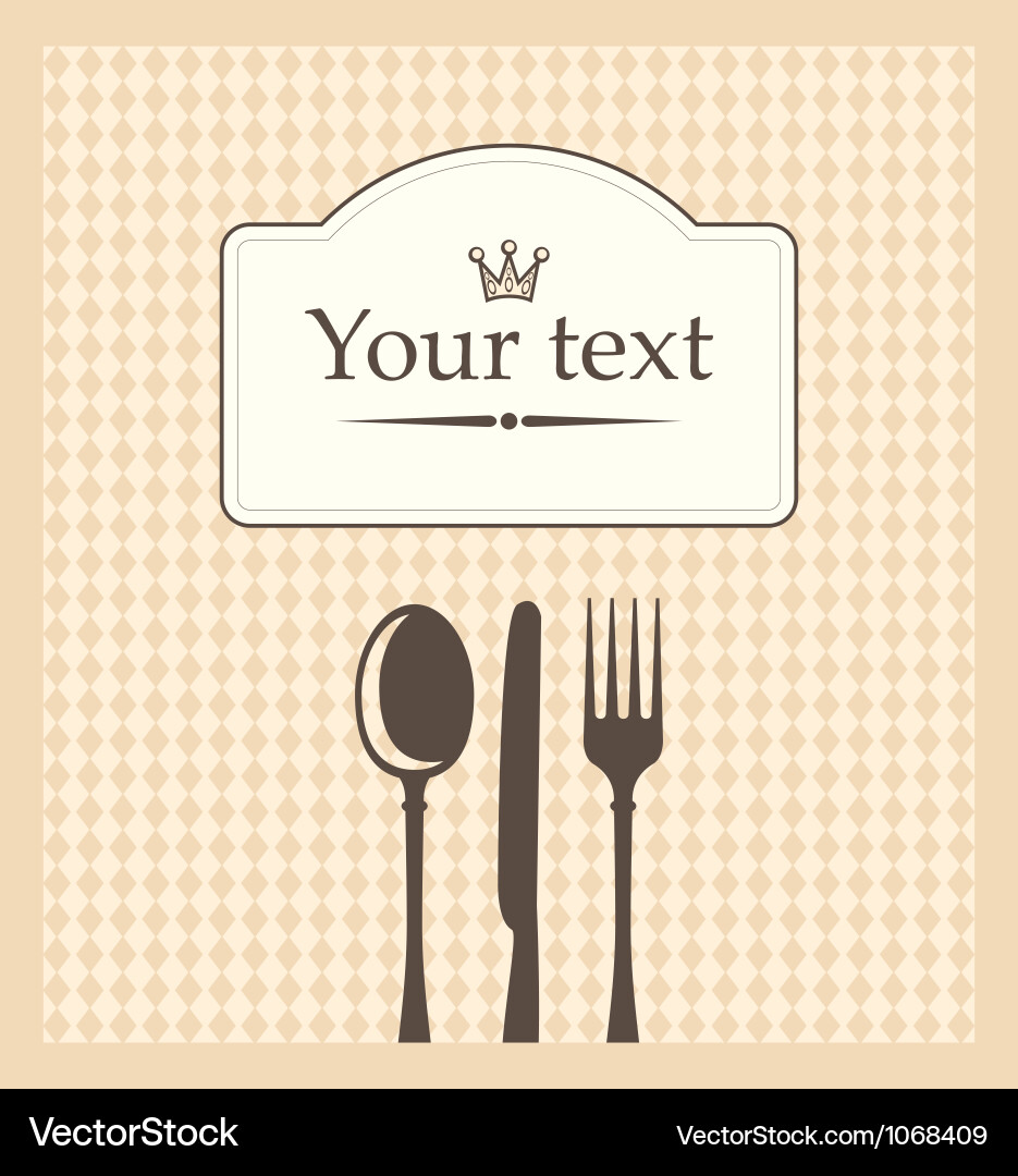 Elegant Cafe Menu Background Royalty Free Vector Image