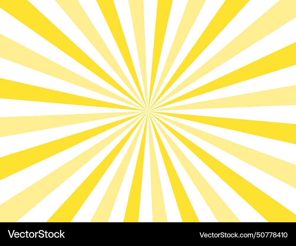 Background banner with sun rays template Vector Image